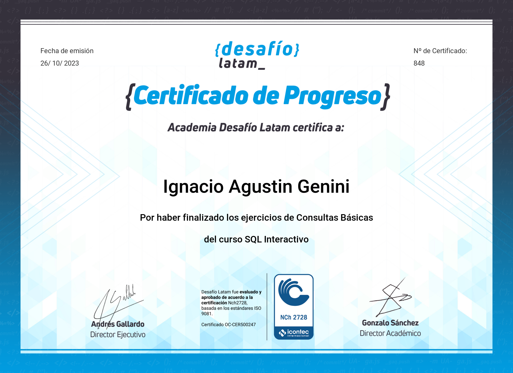 Ignacio Agustín Genini - Runner & Stock Analysis | LinkedIn